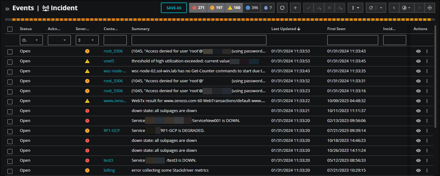 Events console - Cloud Documentation